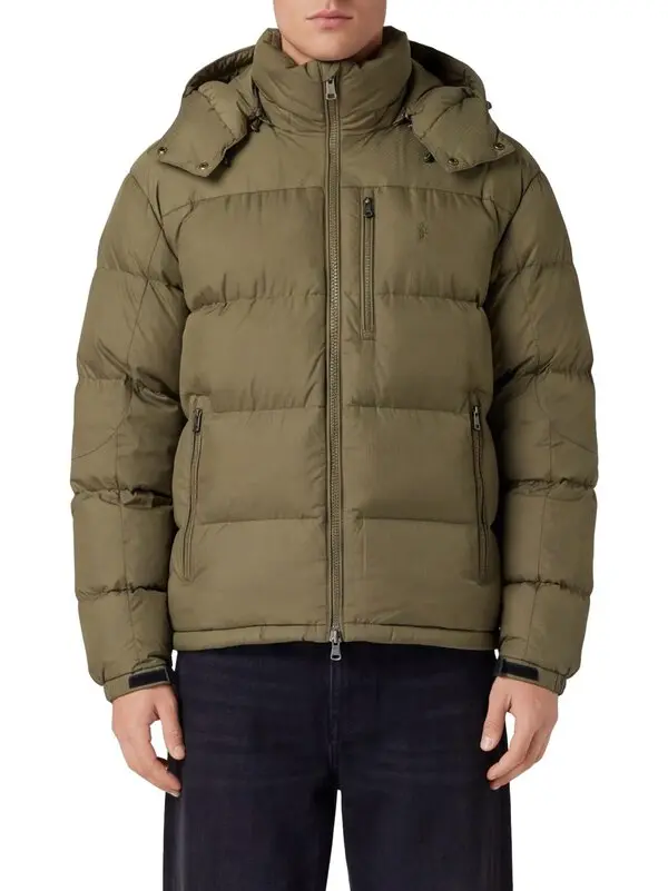 Polo Ralph Lauren Quilted Recycled Polyester Puffer Jacket With Hood - Moss