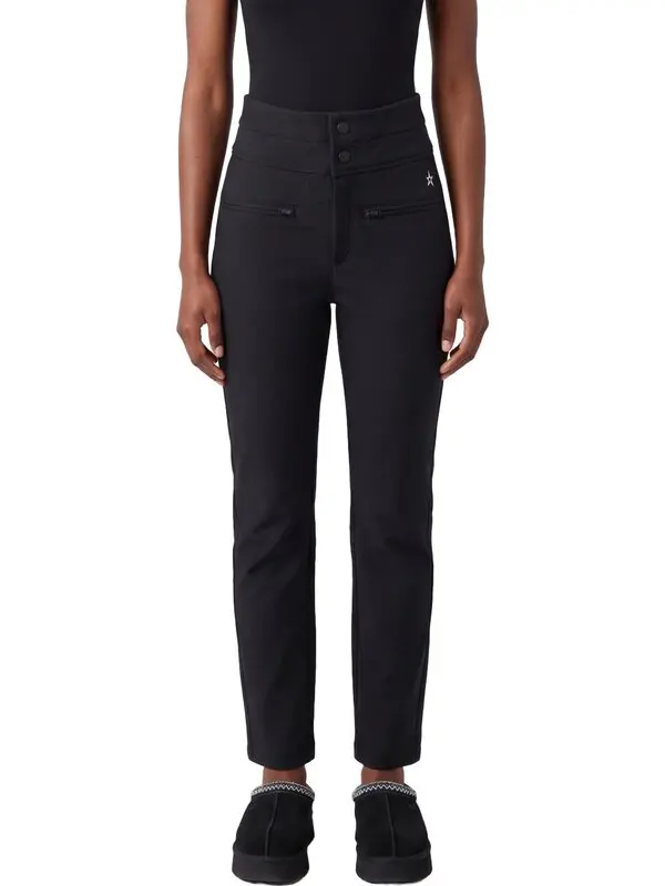 Perfect Moment Aurora High-waisted Slim Fit Ski Trousers In Technical Fabric - Black