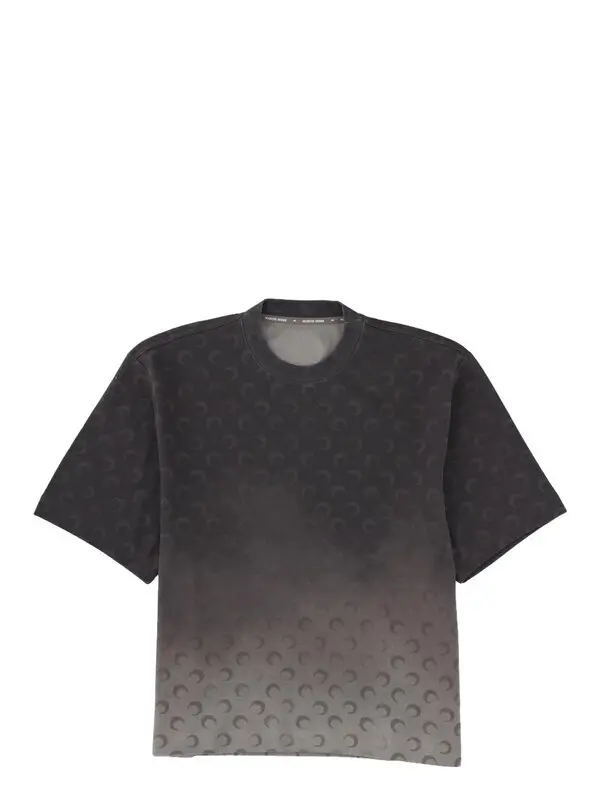 MARINE SERRE Cotton Mini T-shirt - Grey