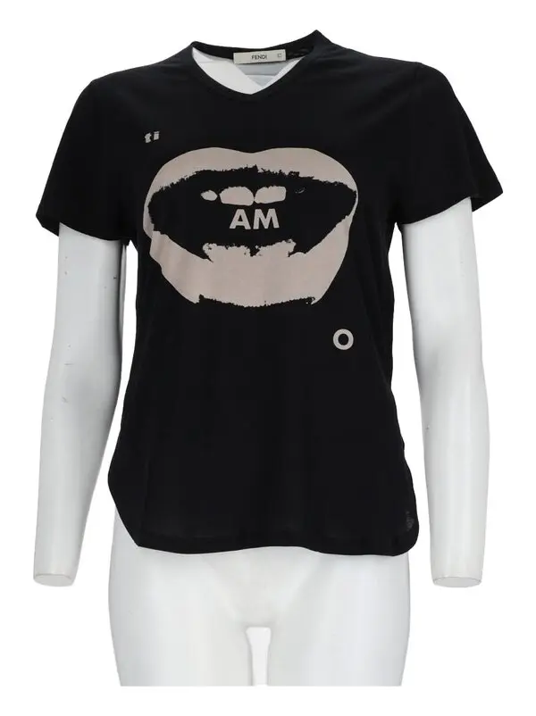 Fendi Logo T-shirt - Midnight Blue