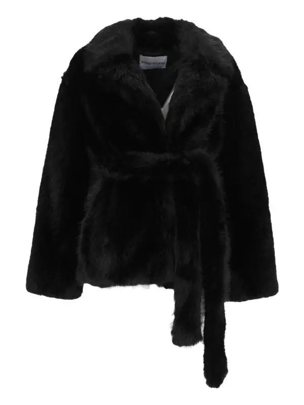 STAND STUDIO Mini Collar Jacket - Black