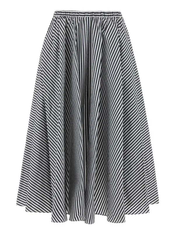 PATOU Embroidered T-shirt Skirt Mini For - Stripped