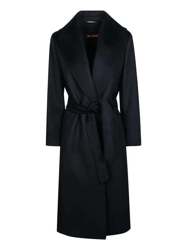 Max Mara Mstloriana Shawl-neck Overcoat - Nero