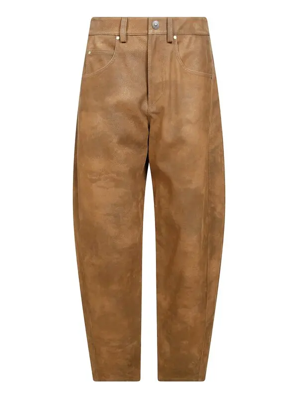 Isabel Marant Étoile Belky-gc Polyurethane Pants - Marrone