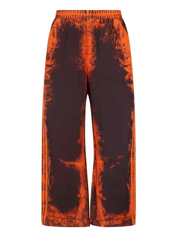 Adidas Wide-leg Printed Pants - Orange