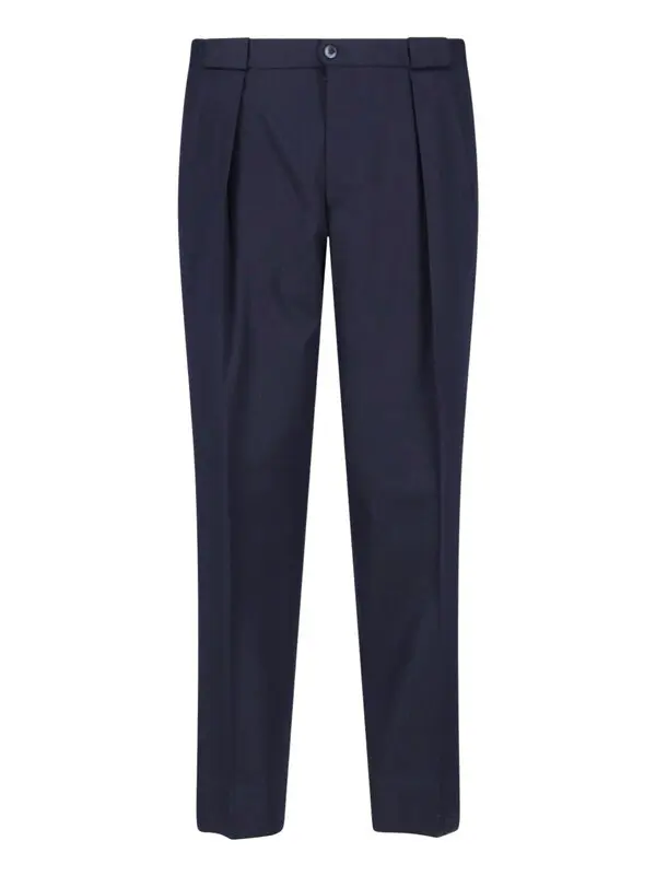 BRIGLIA 1949 Pleated Tailored Trousers - Blue