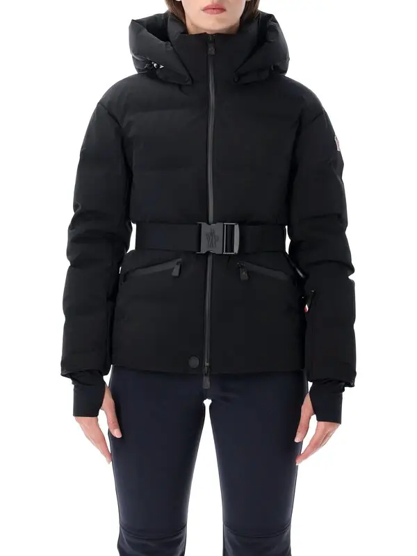 Moncler Hooded Belted Puffer Ski Jacket - Nero