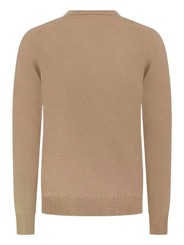CUSTOMER LOVERS Crew-neck Long-sleeve Sweater - Neutrals