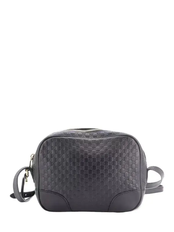 Gucci Bree Disco Microguccissima Leather Mini Crossbody Bag - Black