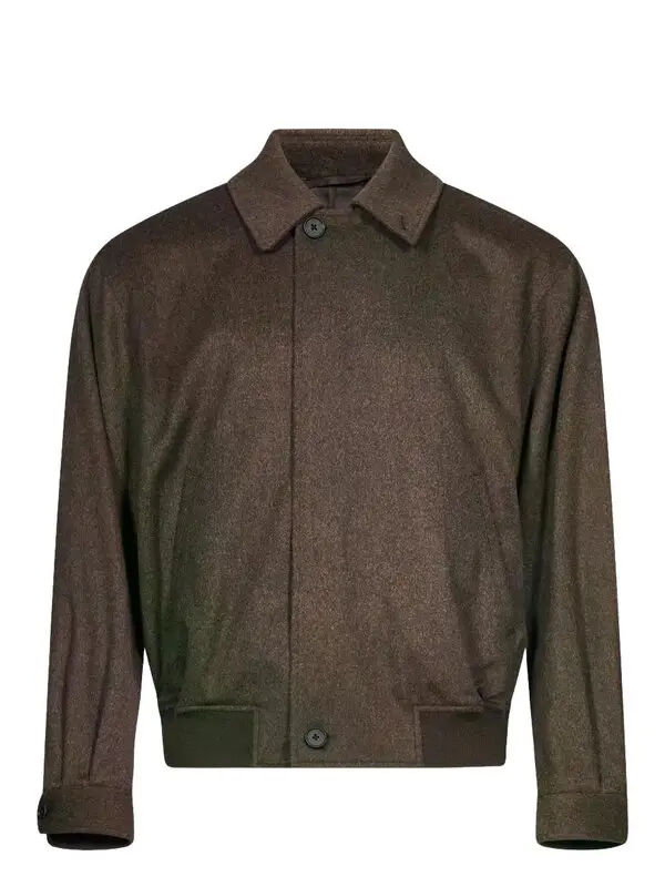 SSSTEIN Button-fastening Bomber Jacket - Brown
