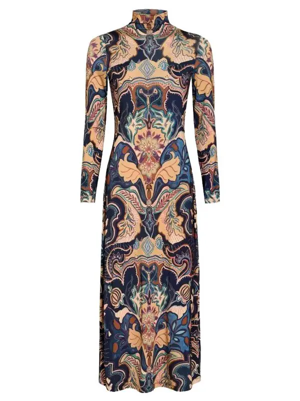 MARIE OLIVER Paxton Paisley-print Maxi Dress - Blue