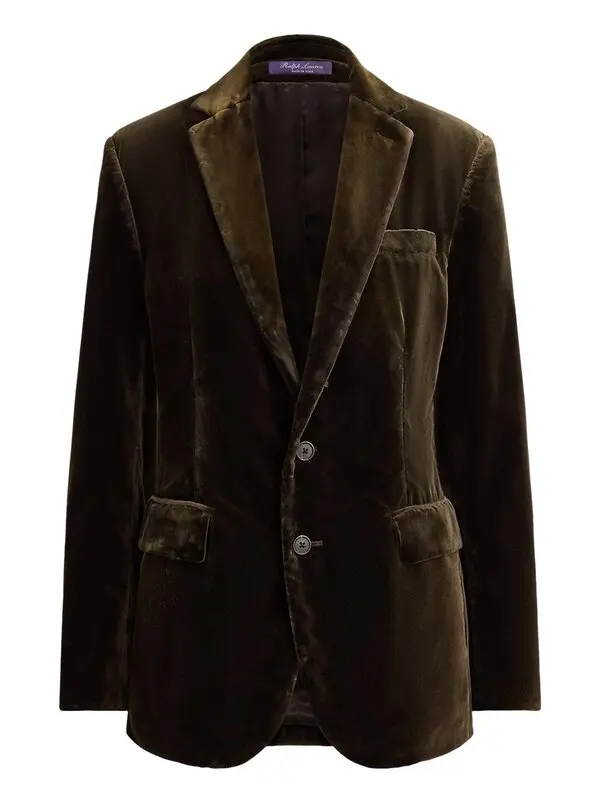 Ralph Lauren Hendriks Cotton Velvet Jacket - Fern