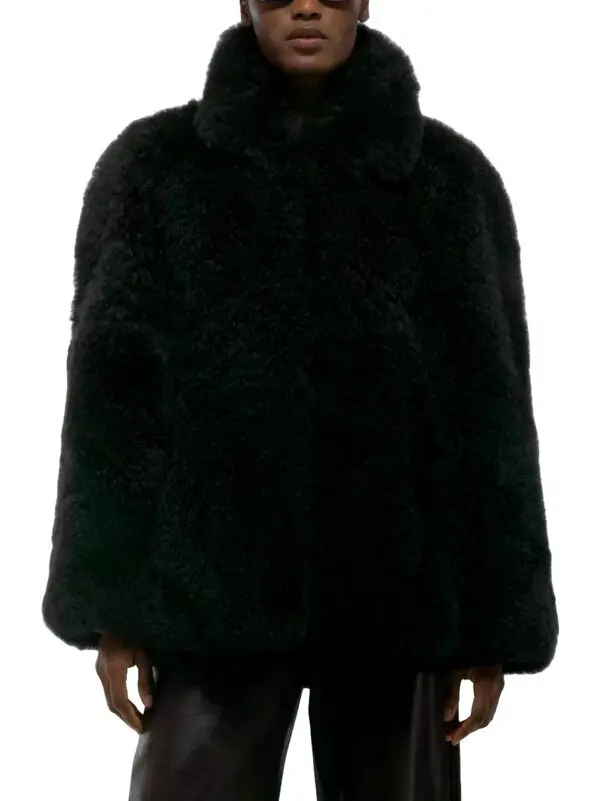 DUCIE Maeve Peplum-hem Jacket - Black