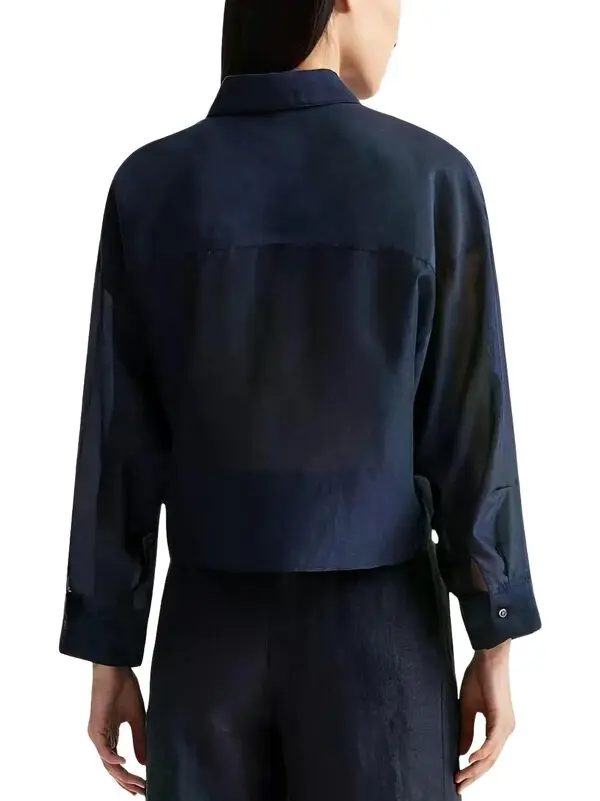 TWP Nextex Ruffle-trimmed Organza Shirt - Blue