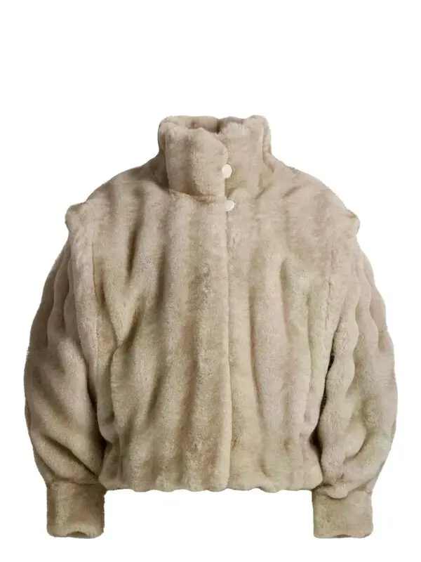 DUCIE Katja Faux-fur Jacket - Neutrals