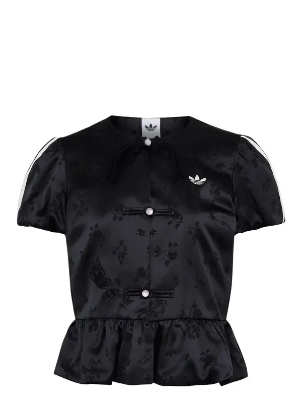 Adidas Short-sleeved Jacket Asia Sizing - Black