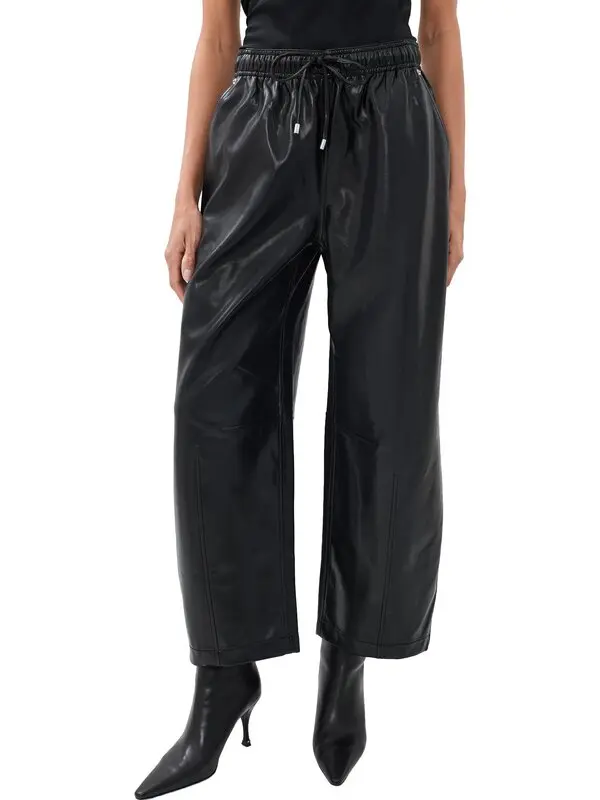Cinq À Sept Vegan Leather Brooks Pants - Black