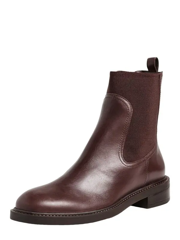 Schutz Olivia Booties - Root Brown