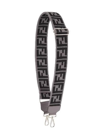Fendi Gray Ribbon Shoulder Strap - Grey