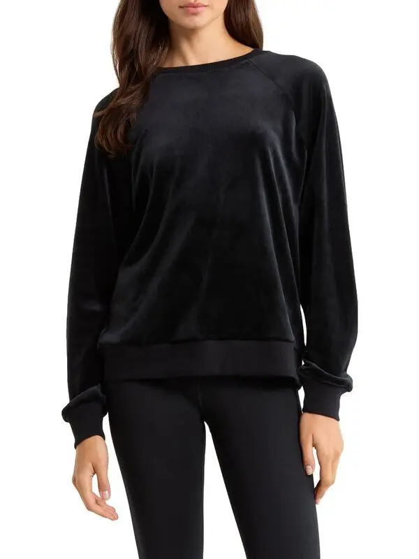 Splits59 Joy Velour Sweatshirt - Black