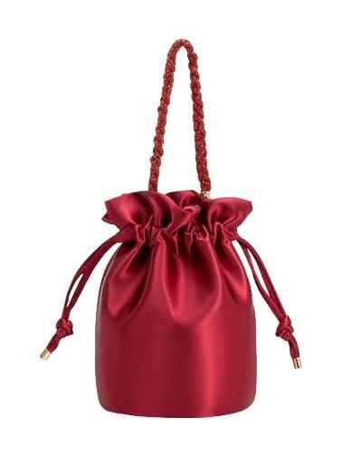 MELIE BIANCO Jeane Satin Top Handle Bag - Red