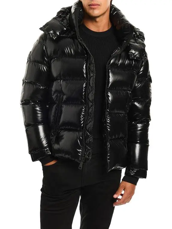 Sam. Glacier Hooded Down Puffer Jacket - Jet