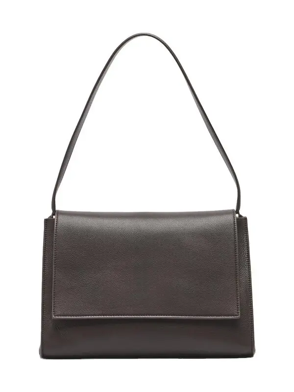 Nour Hammour Amal Mini Leather Shoulder Bag - Espresso