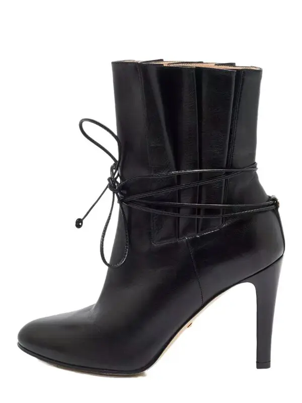 Gucci Indya Pleated Ankle Boots - Black