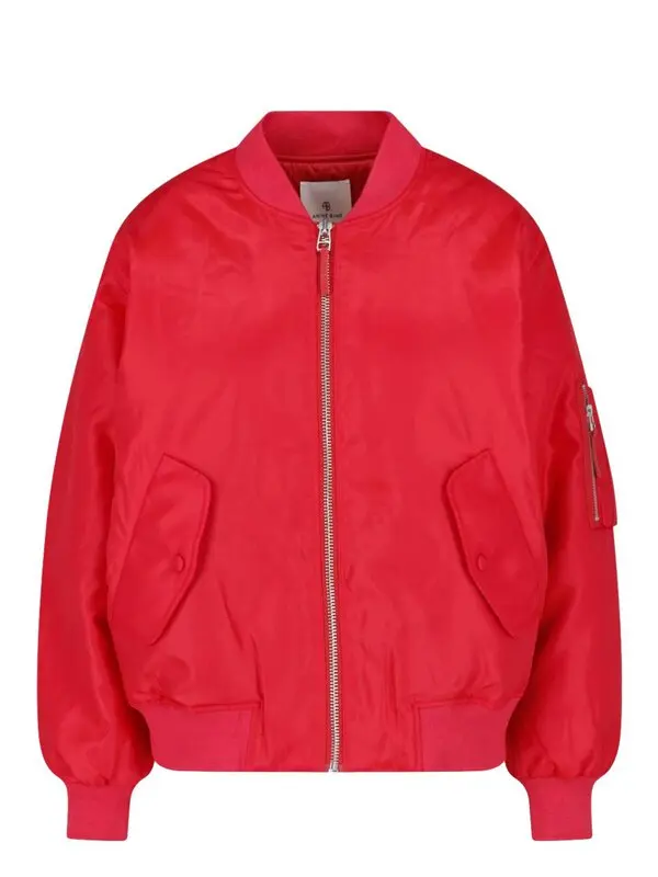 ANINE BING Bomber Jacket "leon - Red