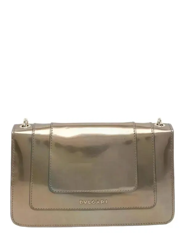 BVLGARI Serpenti Forever Metallic-effect Shoulder Bag - Neutrals