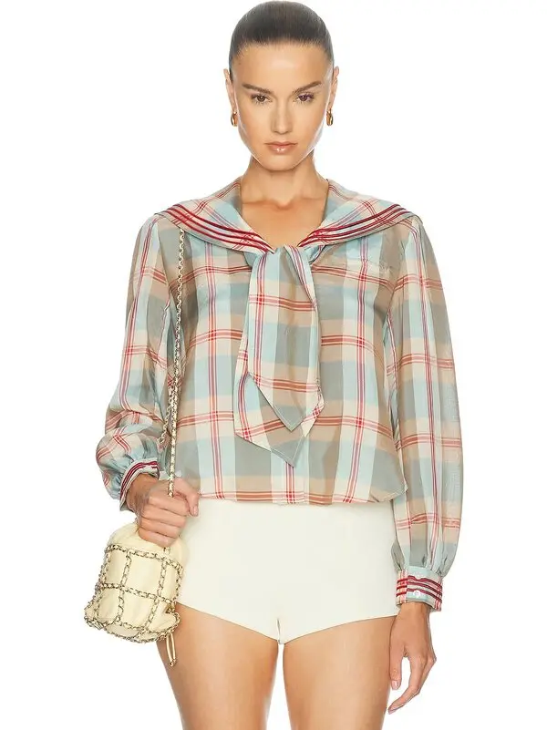 BODE Canyon Plaid Blouse - Multi