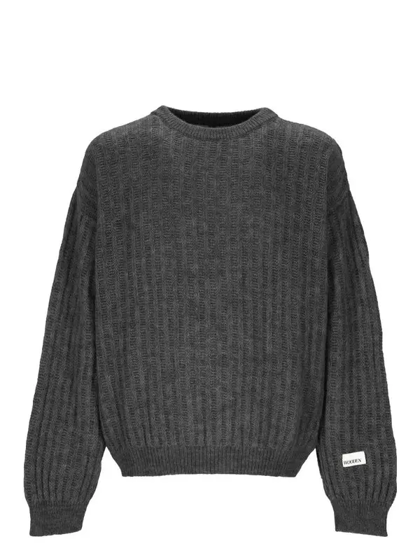 Wood Wood Ribbed-knit Sweater - Grey
