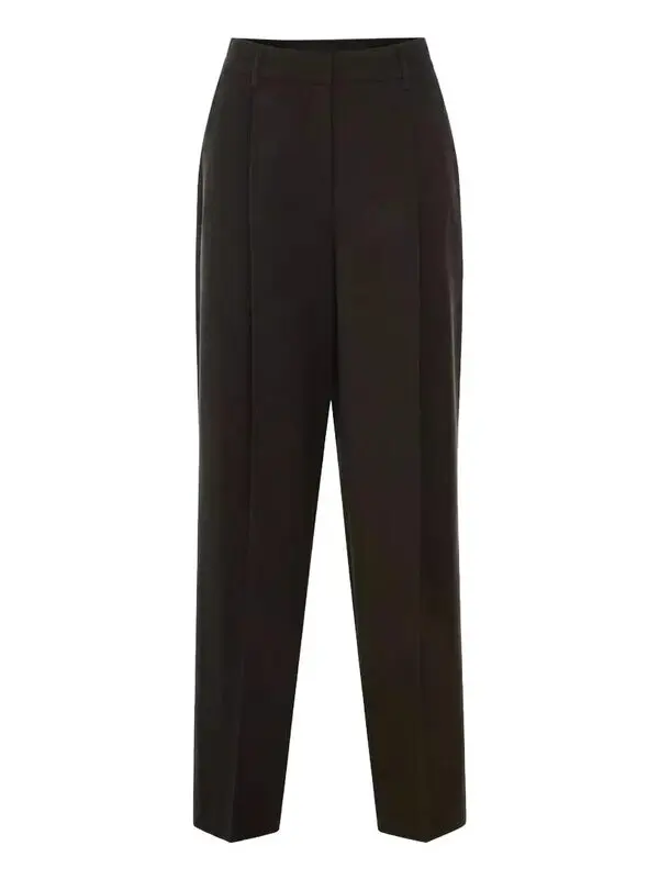 RUE DU BAC Wide-leg Trousers - Black