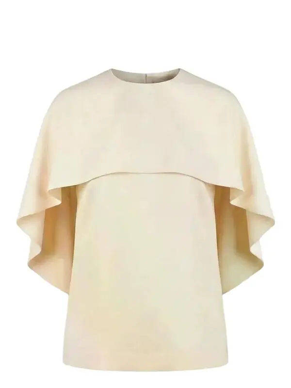 Alberta Ferretti Cape-panel Blouse - Neutrals