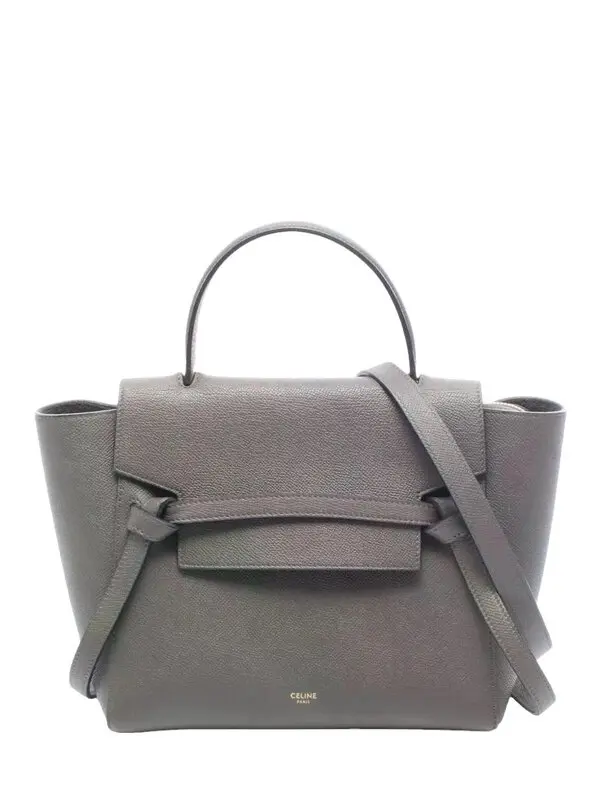 Celine 2010s Belt Micro Tote Bag - Grey