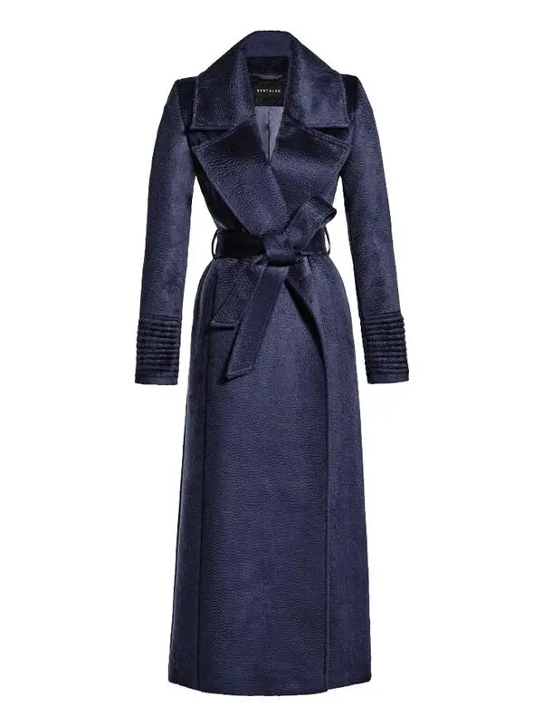 Sentaler Suri Alpaca-wool Waist-tie Coat - Deep Navy
