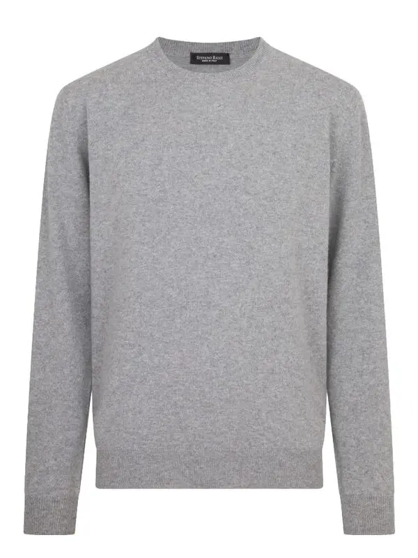 Stefano Ricci Cashmere Knit Crewneck Sweater - Grey
