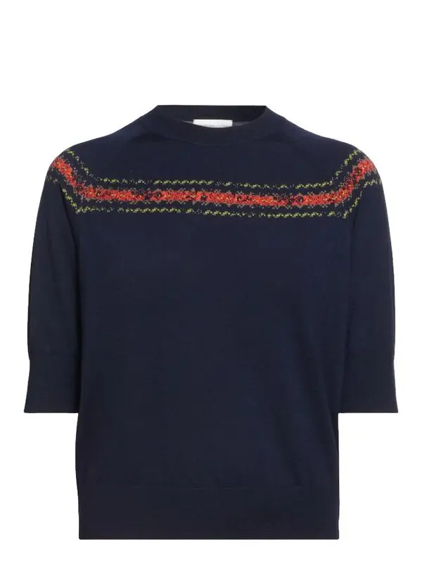 Dries Van Noten Tuano Merino Wool Sweater - Navy