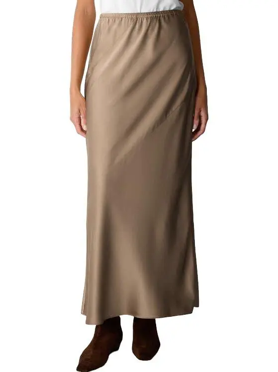 Eileen Fisher Bias Maxi Silk Skirt - Ginger