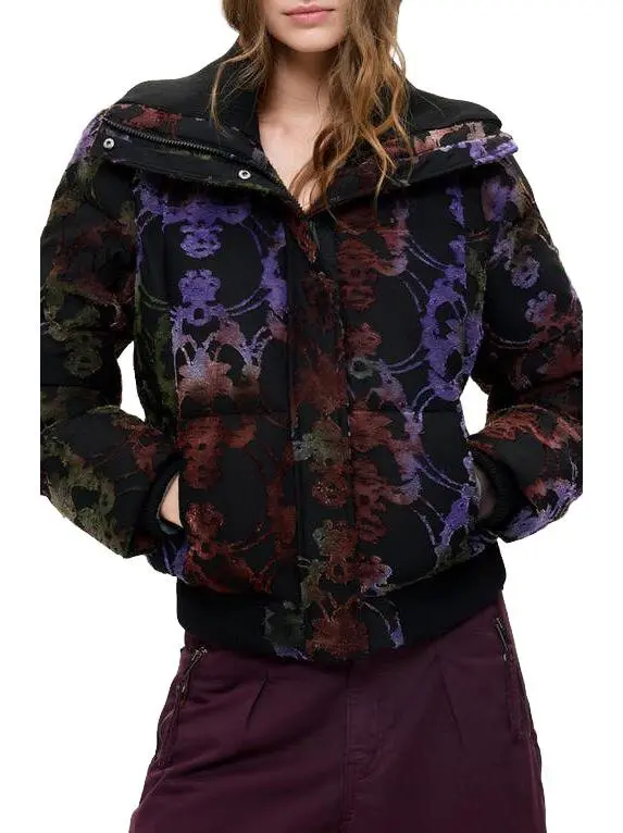 Desigual Short Padded Puffer Coat - Black