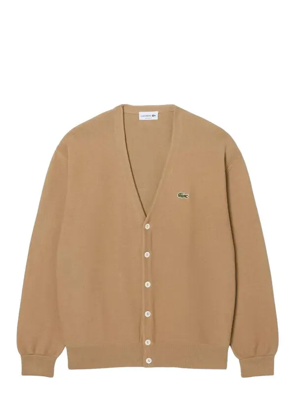 Lacoste Organic Cotton Cardigan - Cookie