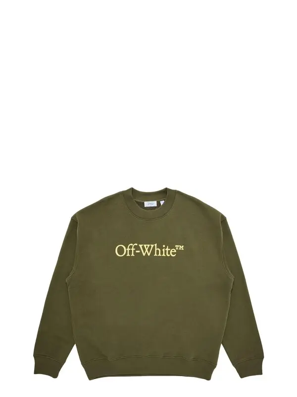 Off-White Logo Sweatshirt 'winter Moss - Green