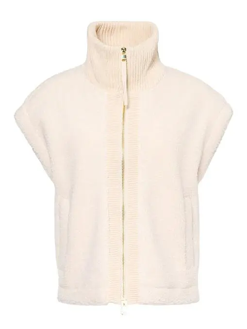 Varley Dominic Faux-shearling Gilet - Sandshell
