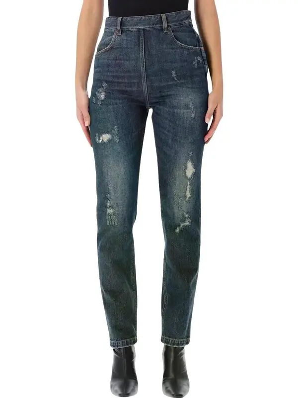 MAISON MARGIELA Distressed Slim-fit Jeans - Blue