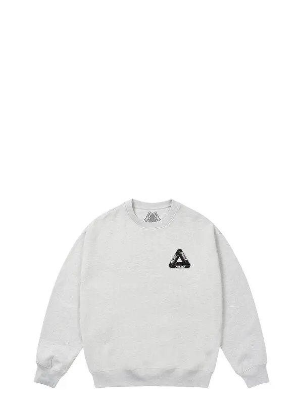PALACE Tri-ferg Crew Marl - Grey