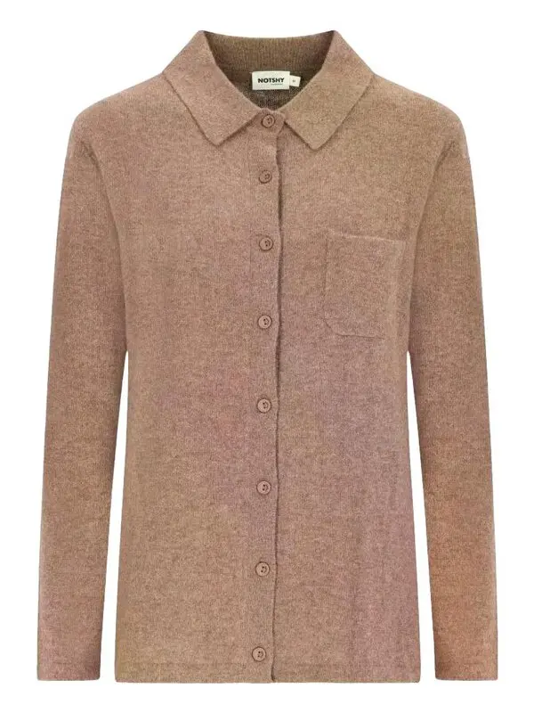 NOTSHY Cashmere Chest-pocket Shirt - Neutrals