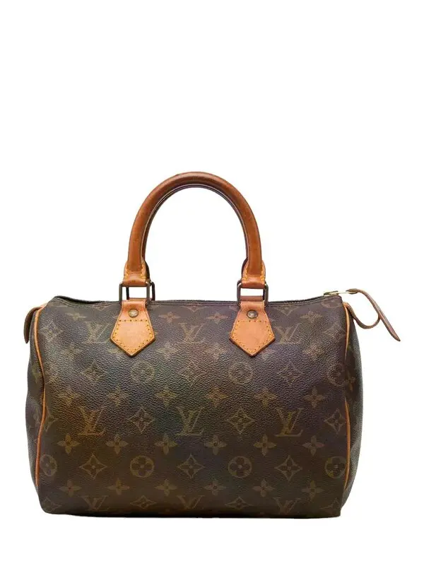 LOUIS VUITTON 1992 Monogram Speedy 25 Boston Bag - Brown