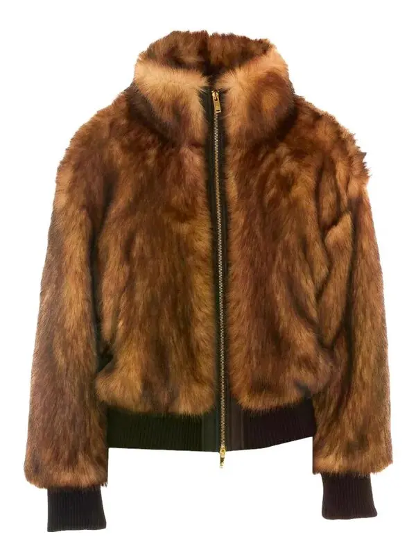 Moose Knuckles Jill Faux-fur Jacket - Brown