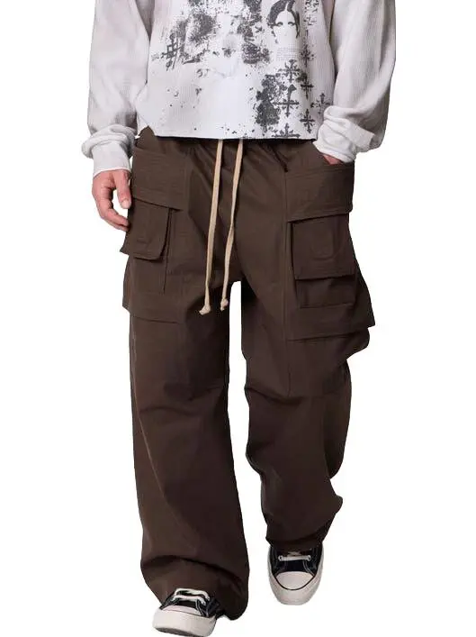 Mnml Strapped Cargo Pants - Brown