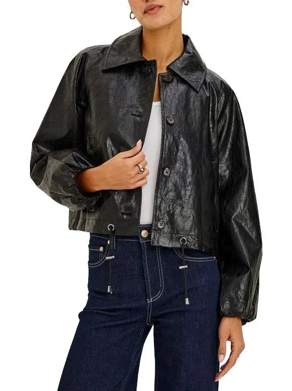 Rails North Faux Leather Jacket - Black